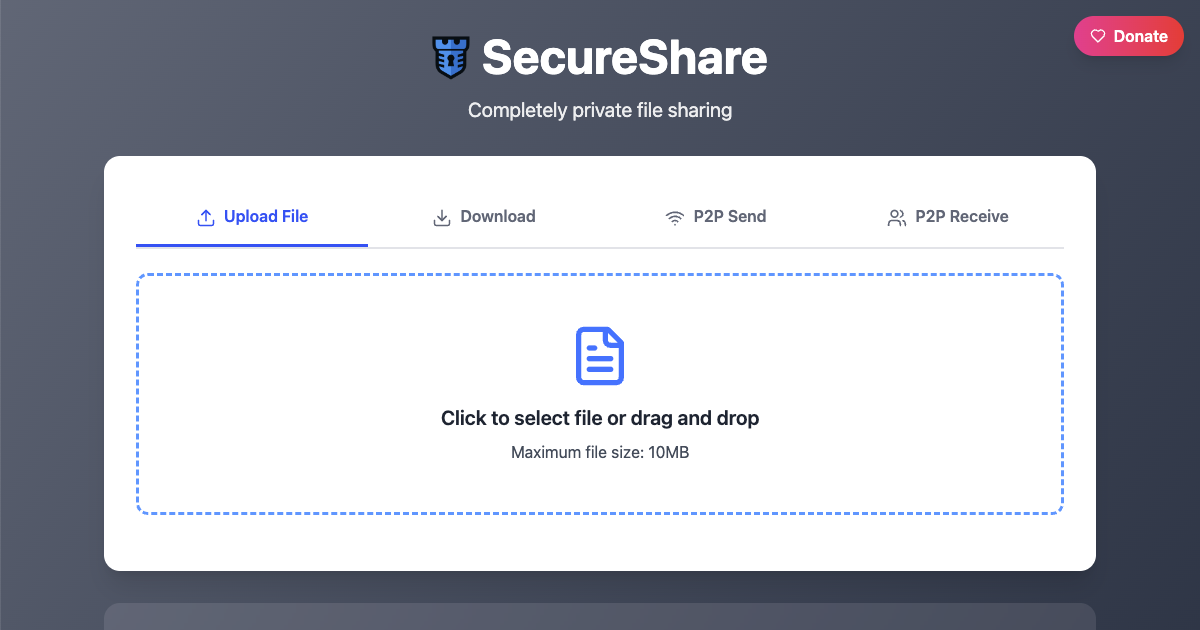 SecureShare - Zero-Knowledge Encrypted File Sharing